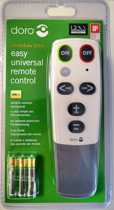 321RC – Doro Handleeasy 321 Rc Universal Infrared Remote Control( Ideal ...